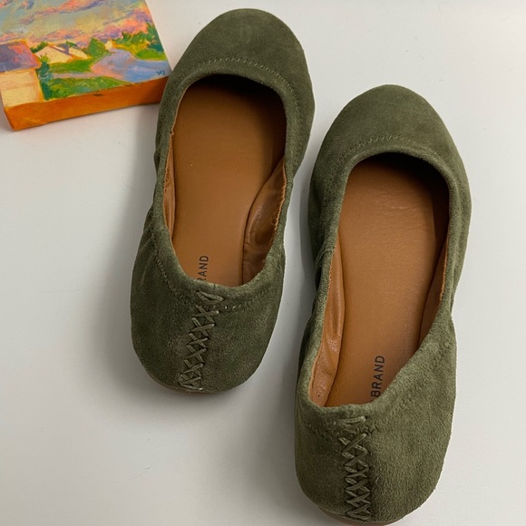 Lucky Brand | Shoes | New Lucky Brand Emmie Ballet Flats Suede Leather ...